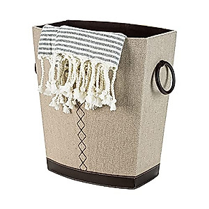 Organize It All Multi-Purpose Basket | Dimensions: 8" x 13.5" x 12" | Open Top | Great Storage | Home Organization | Handles for Easy Movement | Great for Office | Living Room | Beige
