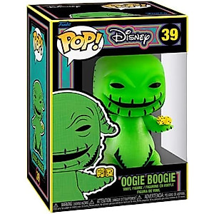 POP Disney: The Nightmare Before Christmas - Oogie Boogie (Blacklight) Funko Vinyl Figure (Bundled with Compatible Box Protector Case) Multicolored 3.75 inches
