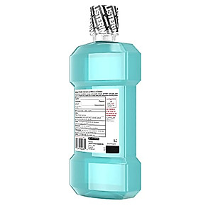 Listerine Ultraclean Oral Care Antiseptic Mouthwash, Everfresh Technology to Help Fight Bad Breath, Gingivitis, Plaque & Tartar, ADA-Accepted Tartar Control Oral Rinse, Arctic Mint, 1 L