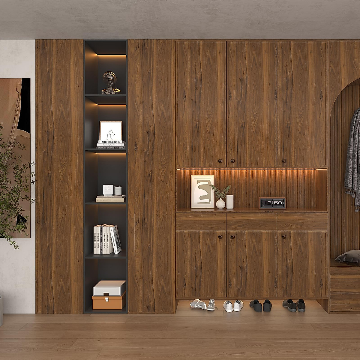 TANONE Wood Contact Paper Thickened Wood Grain Peel and Stick Wallpaper, Easy to Install Self-Adhesive Decorative Vinyl Film, Waterproof & Durable for Furniture Covering 15.7'' X 118''