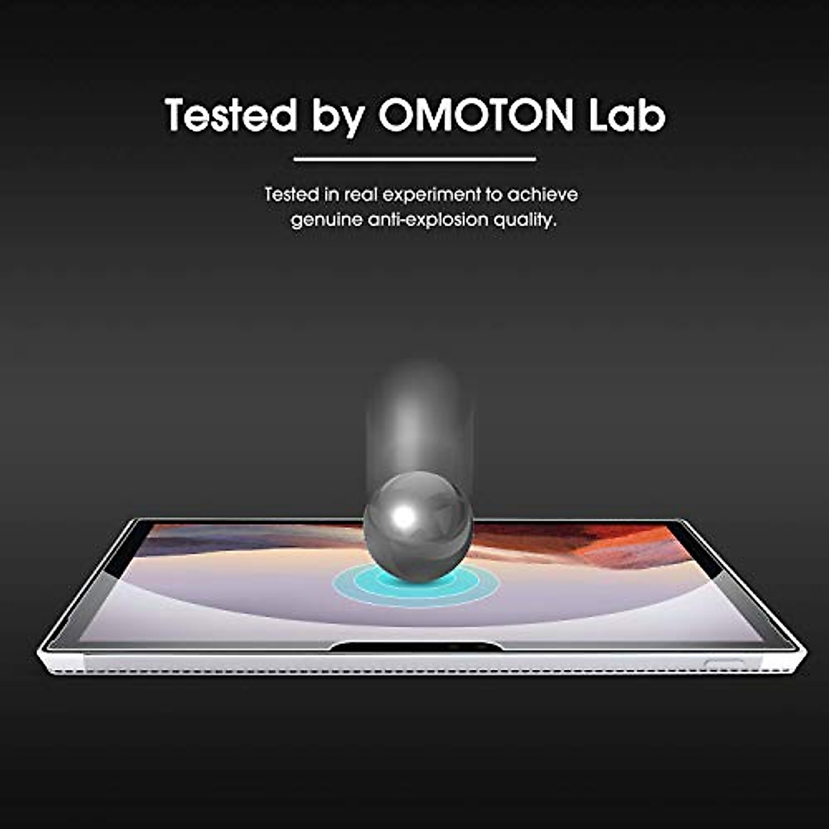 OMOTON Screen Protector Compatible with Surface Pro 7 Plus/Surface Pro 7/Surface Pro 6/ Surface Pro 5/Surface Pro 4 - [Tempered Glass] [High Responsivity] [Scratch Resistant] [High Definition]