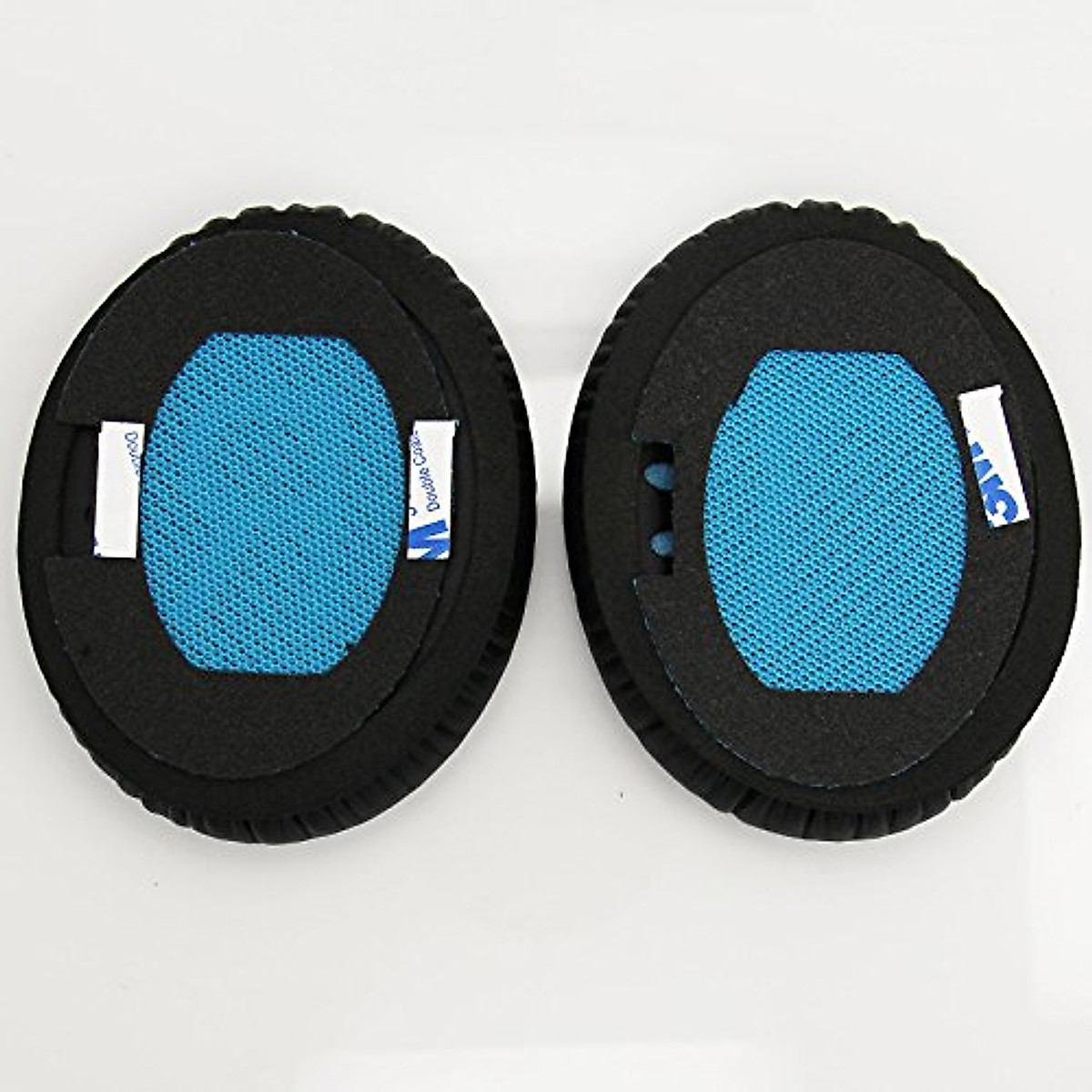 Replacement Ear Cushions for Bose Around Ear 2, AE2, AE2i, QC2, QC15, QC25,QC35, SoundTrue and SoundLink Headphones - NOT Compatible with Bose TP1a Headphones (Black+Blue)