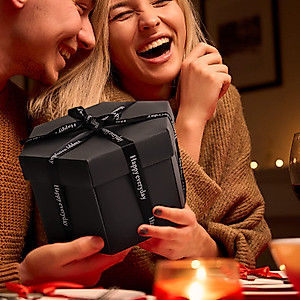 Vienrose Explosion Gift Box Set Surprise Gift Photo Box Creative DIY Scrapbooking Picture Album Accessories Couple Gifts for Birthday Proposals Valentine's Day