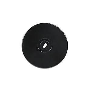 Geesatis 4 Pcs Acrylic Lazy Susan 3 inch Rotating Turntable Organizer Bearings Round Swivel Plate for Spice Rack Table Cake Kitchen Pantry, Black