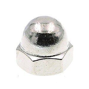 Prime-Line 9077555 Acorn Cap Nuts, 3/8 In.-16, Grade 18-8 Stainless Steel (5 Pack)