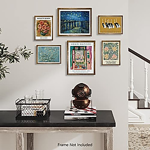 Eclectic Decor Wall Art Print - Matisse Van Gogh Japan Morris Painting - Maximalist Room Decor - Modern Contemporary Museum Picture - Abstract Boho Print Bedroom Living Room - Aesthetic Aura Poster