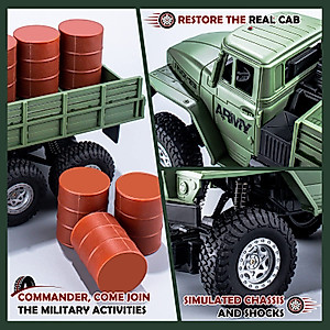 TICTTGA Gifts for 7 Year Old boy Age 6-8 Army Toys for Boys Age 4-7 Kids Remote Control car for Boys 4-7 Remote Control Trucks for Boys 8-12 4WD 1:16 Scale Toy