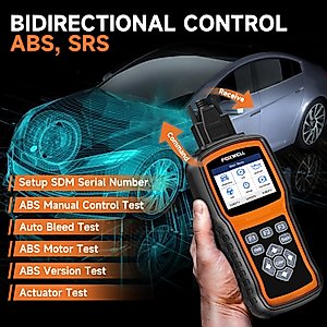 FOXWELL NT630 Plus OBD2 Scanner with ABS Auto Bleed ABS SRS/Airbag OBD2 Car Diagnostic Tool Full ABS/SRS Function, ABS Code Reader with SAS/Oil/EPB/Airbag Light Reset Bidirectional Scan Tool