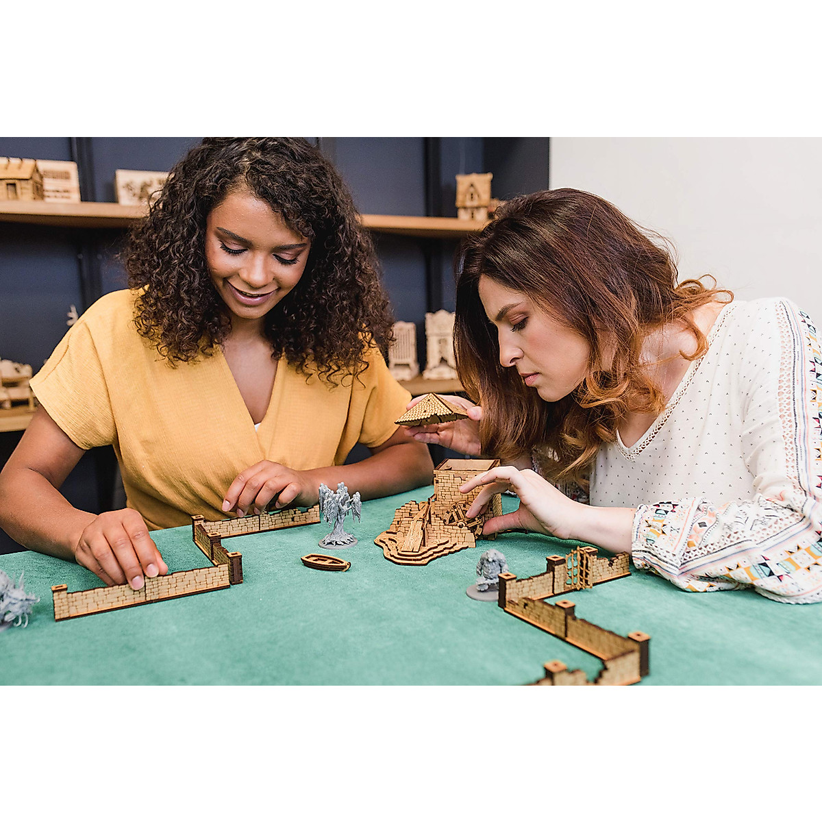 TowerRex Wooden Laser Cut Watermill DND Terrain Buildings - DND Accessories for Dungeons & Dragons, Pathfinder, Warhammer, Tabletop Battle map, Wargaming Terrain, RPG Scenery for 32mm, 28mm miniatures