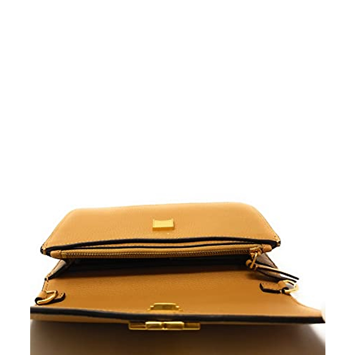 Tory Burch Women's Britten Leather Chain Wallet Tiramisu