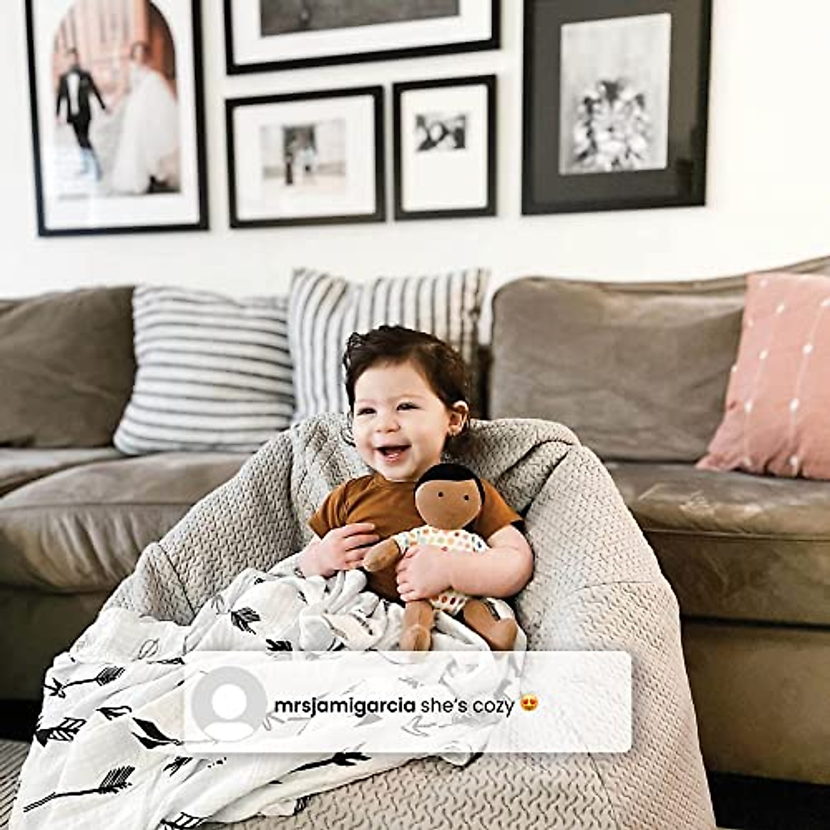 Delta Children Serta I Comfort Cozeee Fluffy Chair, Kid Size, Grey