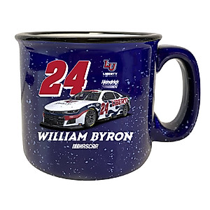 R and R Imports Nascar #24 William Byron Liberty University Navy Ceramic Camper mug 16 oz