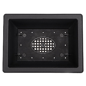 HEIHAK 20 PCS 9 Inch Bonsai Training Pots, Rectangular Bonsai Plants Growing Pot with 20 Humidity Trays and Drainage Built-in Mesh for Garden, Yard, Office, Porch, Balcony, Home Decoration