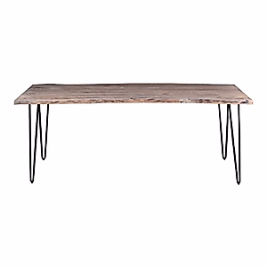 Jofran Nature's Live Edge Dining Table, 79', Slate