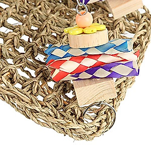 Seagrass Mat for Birds Punctureresistant Seagrass Swing Toy Healthy for Parrots