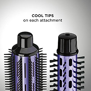 Conair 2-in-1 Hot Air Curling Combo, Includes 1.5-inch Curl Brush and 1-inch Aluminum Bristle Brush