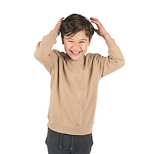 Leveret Kids & Toddler Boys Girls Long Sleeve Sweatshirt Beige (Size 4 Years)