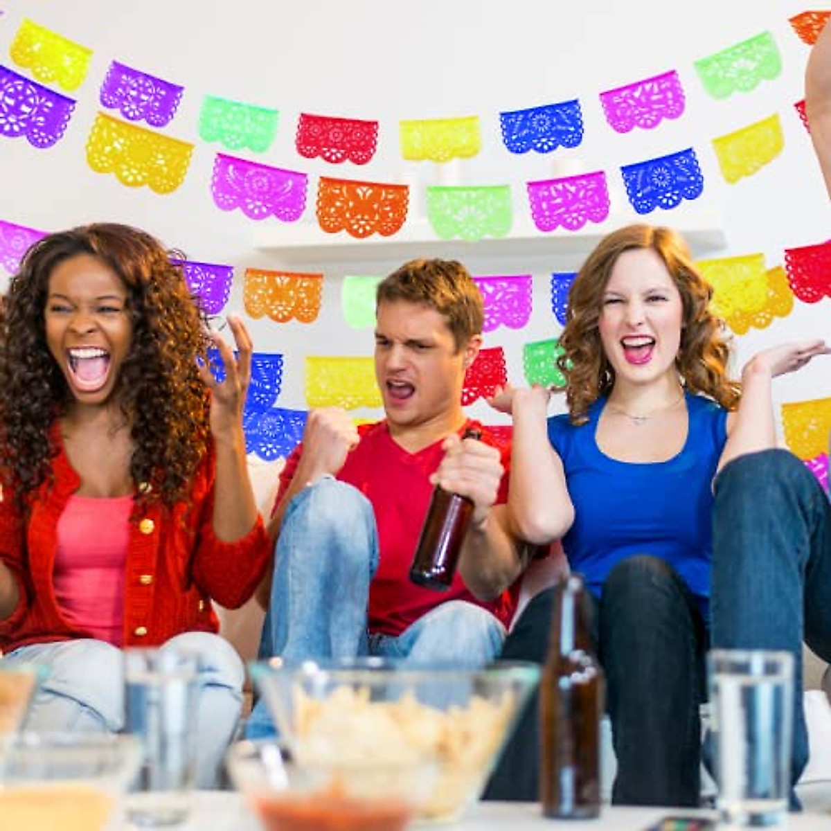 Mini Fiesta Decorations - Vibrant Mexican Party Banners 20ft
