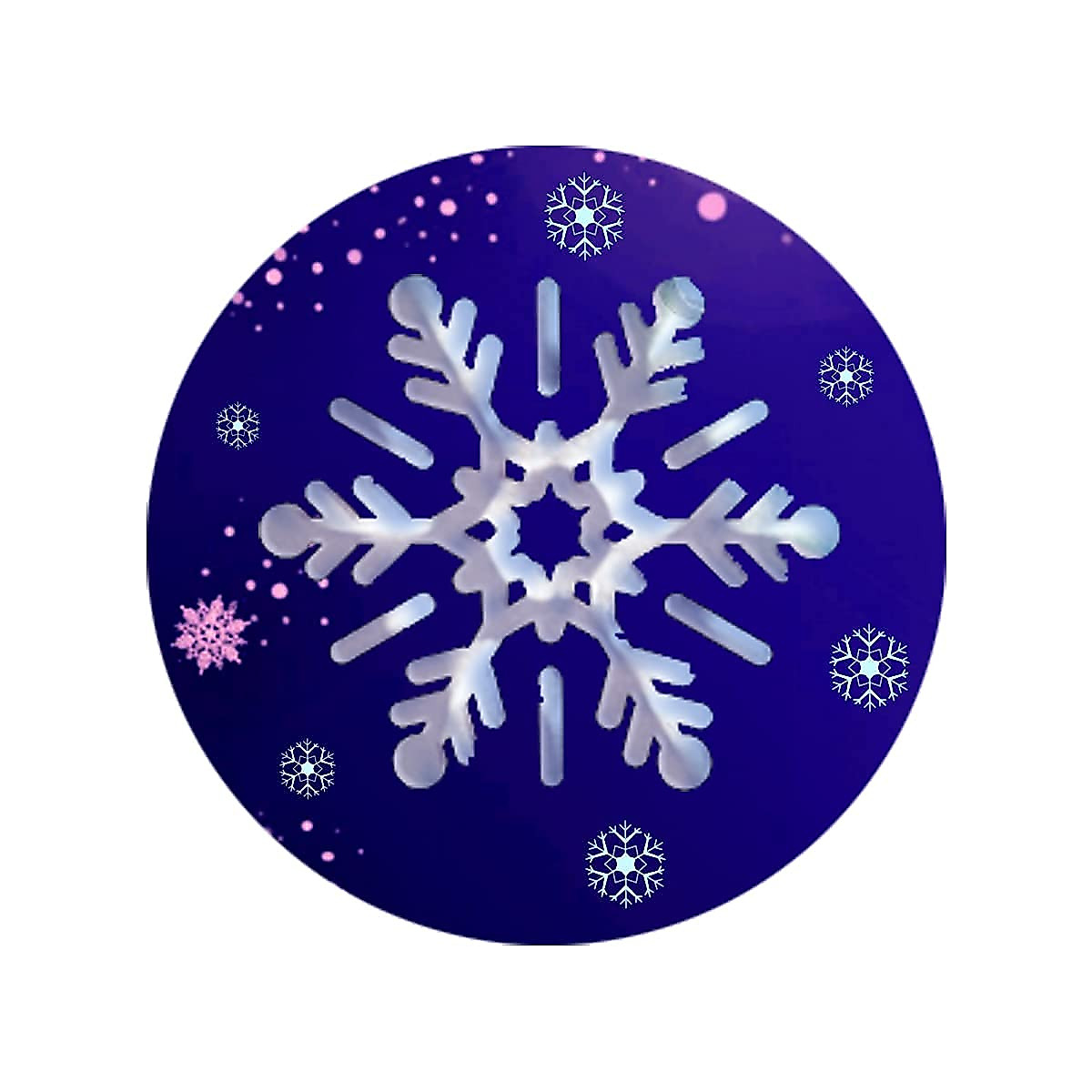 Remarkable Snowflake Christmas Stickers, 2 Inch Round Christmas Snowflake Sealing Labels Decals, Snowflake Holiday Sticker for Envelopes Bags Seals Decorations (504 Pcs)