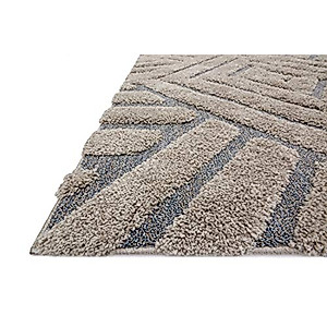 Loloi ENCOEN-32GYSL Indoor Area Rugs, 2'-3" x 8'-0" Runner, GrayGray