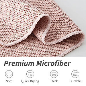 EubooTree Barista Towels, Extra Thick Microfiber Coffee Cleaning Cloths for Espresso Machine, Steam Wand, Milk Frother, Countertop,12”x12”, 6 Pack