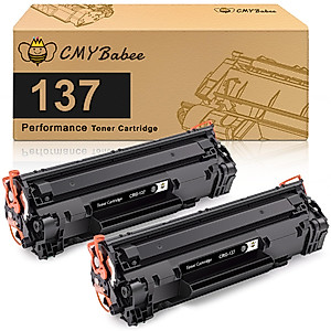 CMYBabee Compatible for Canon 137 Black Toner Cartridge Replacement for CRG137 ImageClass MF236n D570 LBP151dw MF247dw MF249dw MF232w MF242dw MF244dw MF216n MF227dw MF212w Printer Ink (2-Pack)
