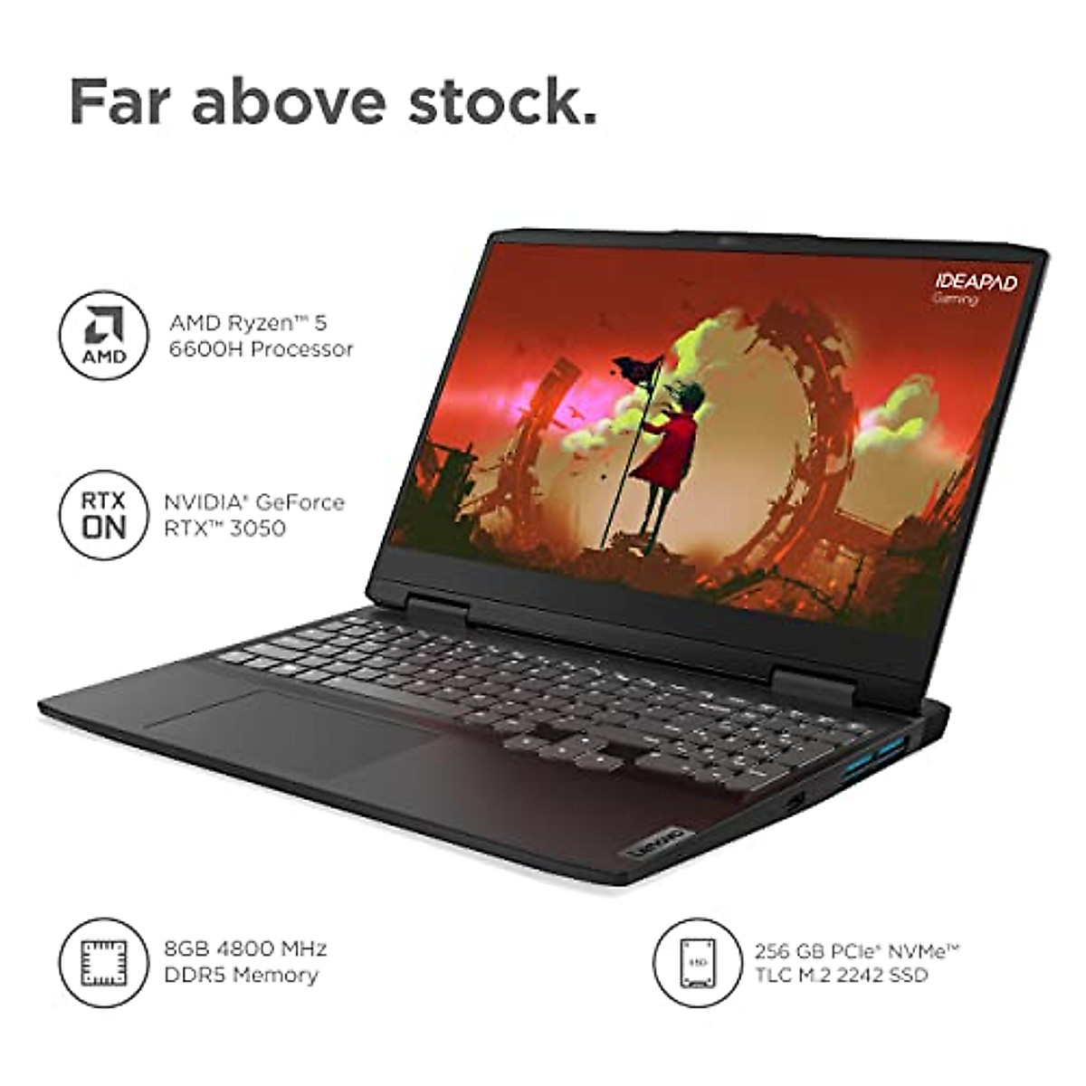 Lenovo - 2022 - IdeaPad Gaming 3 - Essential Gaming Laptop Computer - 15.6" FHD - 120Hz - IdeaPad Gaming RTX 3050 - 256GB NVMe Storage - NVIDIA GeForce RTX 3050 Graphics - Windows 11 Home