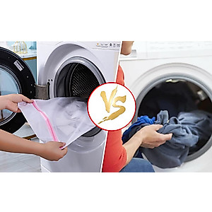 Mesh Laundry Bags,Wayzton Delicates Laundry Bags for Lingerie and Underwear with Durable Zipper, Mesh Wash Bags for Clothing Washing, Travel Storage Bags 4 PCS