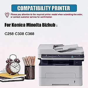 RIOMAN High Yield Replacement Compatible for Konica Minolta TN324 Toner Cartridge (with Chip) Work for Konica Minolta Bizhub C258 C308 C368 Printers 1 Black Pack