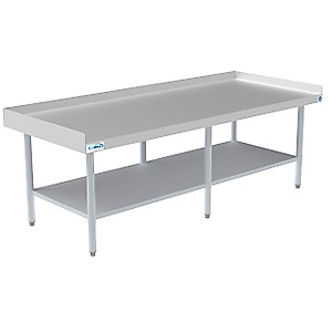 KoolMore 16 Gauge Stainless Steel Commercial Equipment Stand - 30" X 72" Heavy Duty Griddle Stand with Undershelf