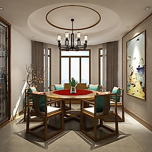 THIKK Tempered Glass Lazy Susan Turntable for Dining Table Turntable, 10mm Thick Tempered Glass Serving Plate Tabletop Rotating Serving Tray (Size : 90cm/36in)