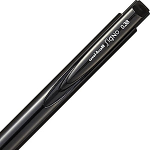 uni Ball Signo Knock Ballpoint Pen RT1 0.38mm Color, Black (UMN15538.24)