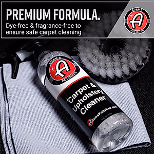 Adam's Polishes Carpet & Upholstery Cleaner (2-Pack) - Powerful Car Carpet Cleaner For Auto Detailing, Fabric Interior Solution, Stain Remover Spray For Car Seat, Floor Mats & More