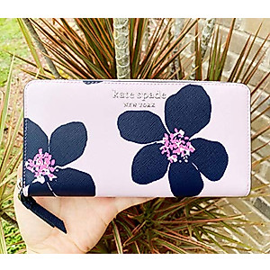 Kate Spade Cameron Grand Flora Neda Large Continental Wallet Serendipity Pink