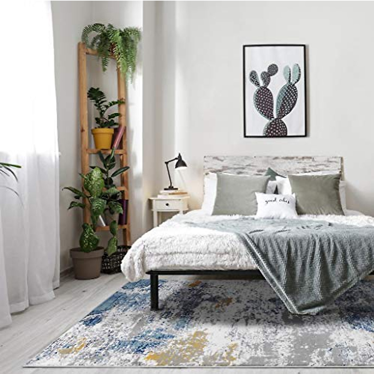 LUXE WEAVERS Victoria Collection Multi 6x9 Abstract Area Rug