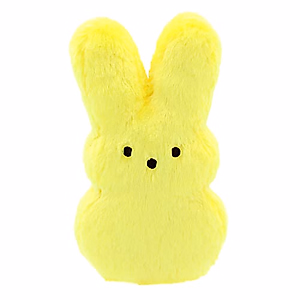 Animal Adventure | Shaggy Bunny Peeps | 15” Collectible Plush | Yellow