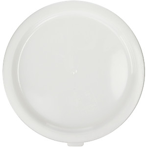 Cambro RFSC12148 White Poly Lid for 12 / 18 / 22 Qt Round Containers(Pack of 6)