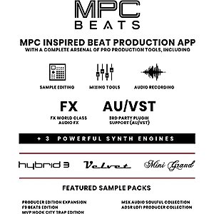 AKAI Professional MPK Mini MK3 - 25 Key USB MIDI Keyboard Controller With 8 Backlit Drum Pads, 8 Knobs and Music Production Software Included