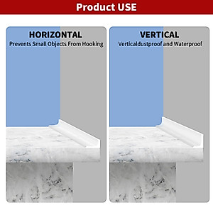 67" Shower Threshold Water Dam,Double-sided Self-adhesive Shower Water Dam,water blocker for Kitchen,water barrier for Countertop,water stopper for Bathtub.(Transparent)