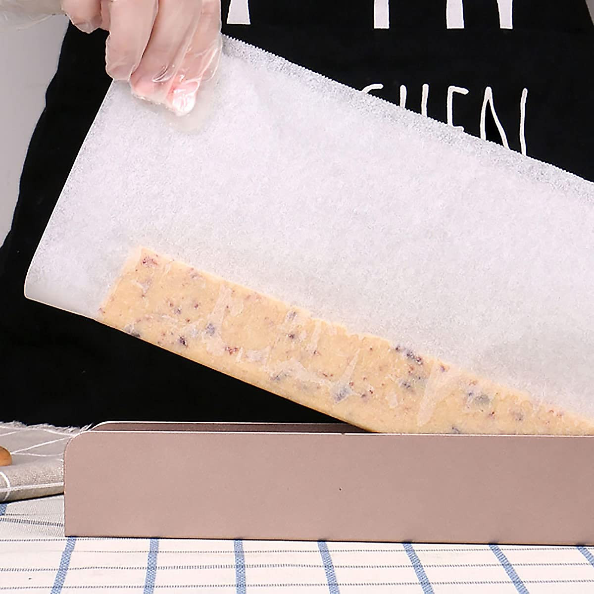 Dadamong 2Pcs U-Shape Non-stick Biscuit Cake Bread Mold Baguette Toast Mould, Carbon Steel Rectangle Cake Pan Cranberry Cookies Molds for Kitchen Baking (Champagne)