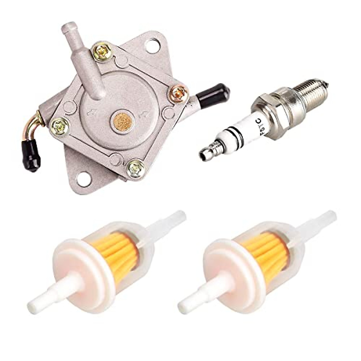 10L0L Golf Cart Fuel Pump Impulse Kit for Club Car DS Precedent 1984-up Gas with 290FE 350FE Kawasaki Engine, Replace OEM 1014523 1014524 S 5136 FP002