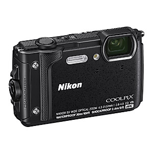 Nikon W300 Waterproof Underwater Digital Camera with TFT LCD, 3in, Black (26523) (Renewed)