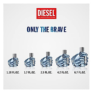 Diesel Only the Brave Eau de Toilette Spray Cologne for Men, 4.2 Fl. Oz.