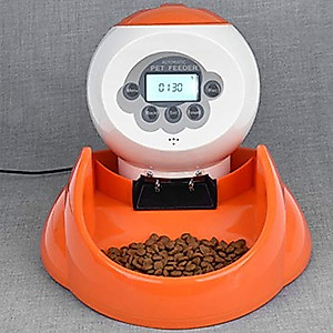 ZZK Automatic Pet Feeder with Recording Function Smart Pet Feeder Timer and Quantitative Feeder for Cats and Dogs
