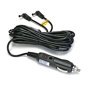 EDO Tech 11 ft Car Charger Power Cord for RCA Single Dual Screen Vehicle Portable DVD Player
