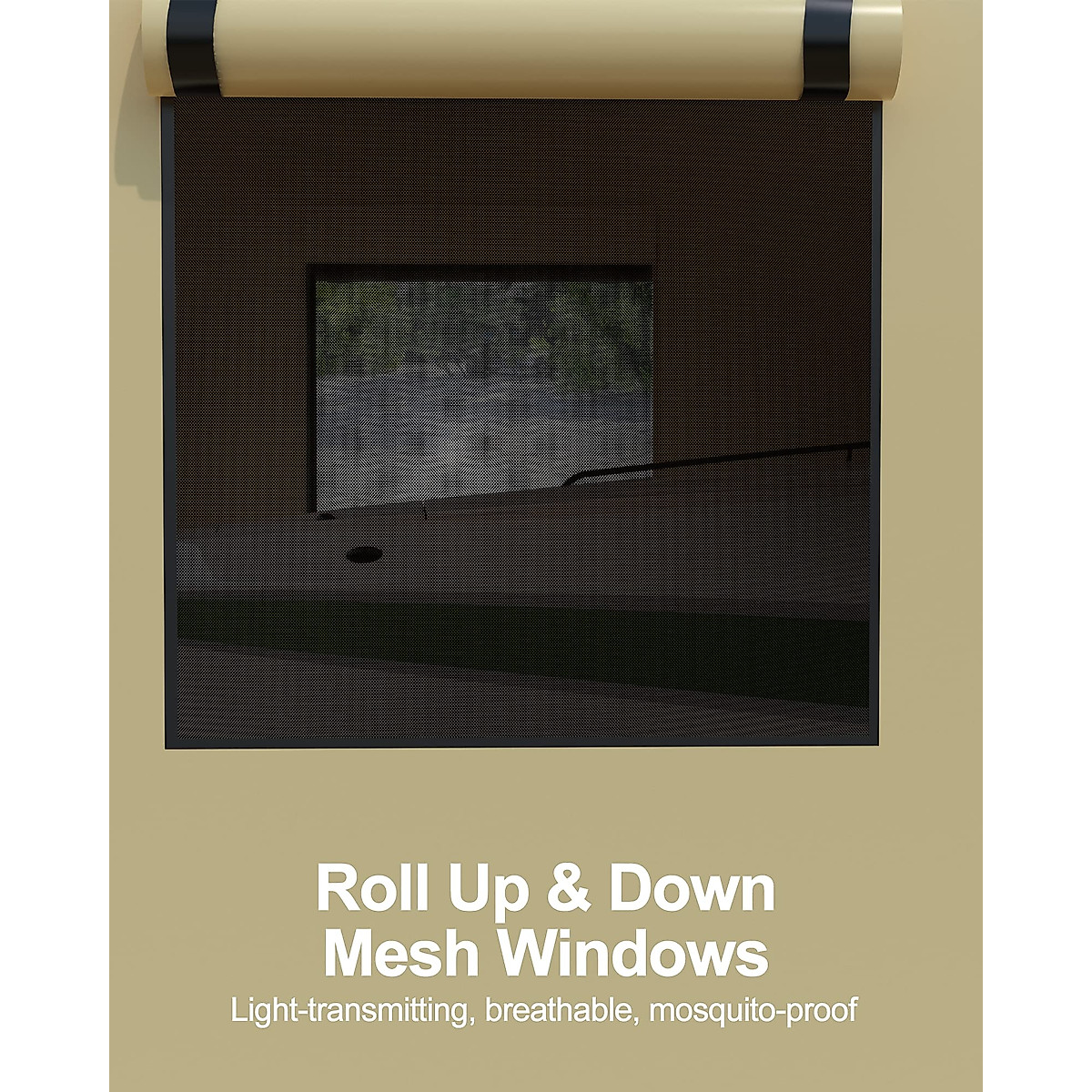 DEXSO Carport 10'x20' Heavy Duty Canopy, 1.0 mm Steel Poles & 14 mil PE Tarp, with Front & Rear Doors, 2 Side Doors, and 4 Windows Screen, Portable Garage for Pickup Truck, and Boat, Khaki