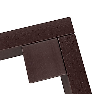 Harper & Bright Designs Queen Size Platform Bed Frame, Minimalist Wood Queen Bed Frames with Strong Center Support Feet, Queen Size Bed for Teens Adults,No Box Spring Needed,Easy Assembly,Dark Coffee