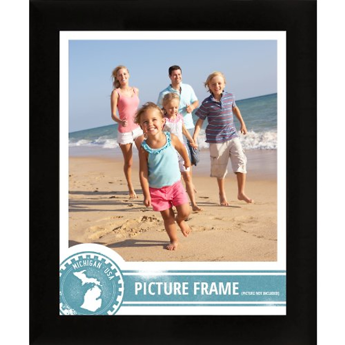 Craig Frames 16x20 Black Picture Frame, 1" Smooth Finish, Matte Poster Display
