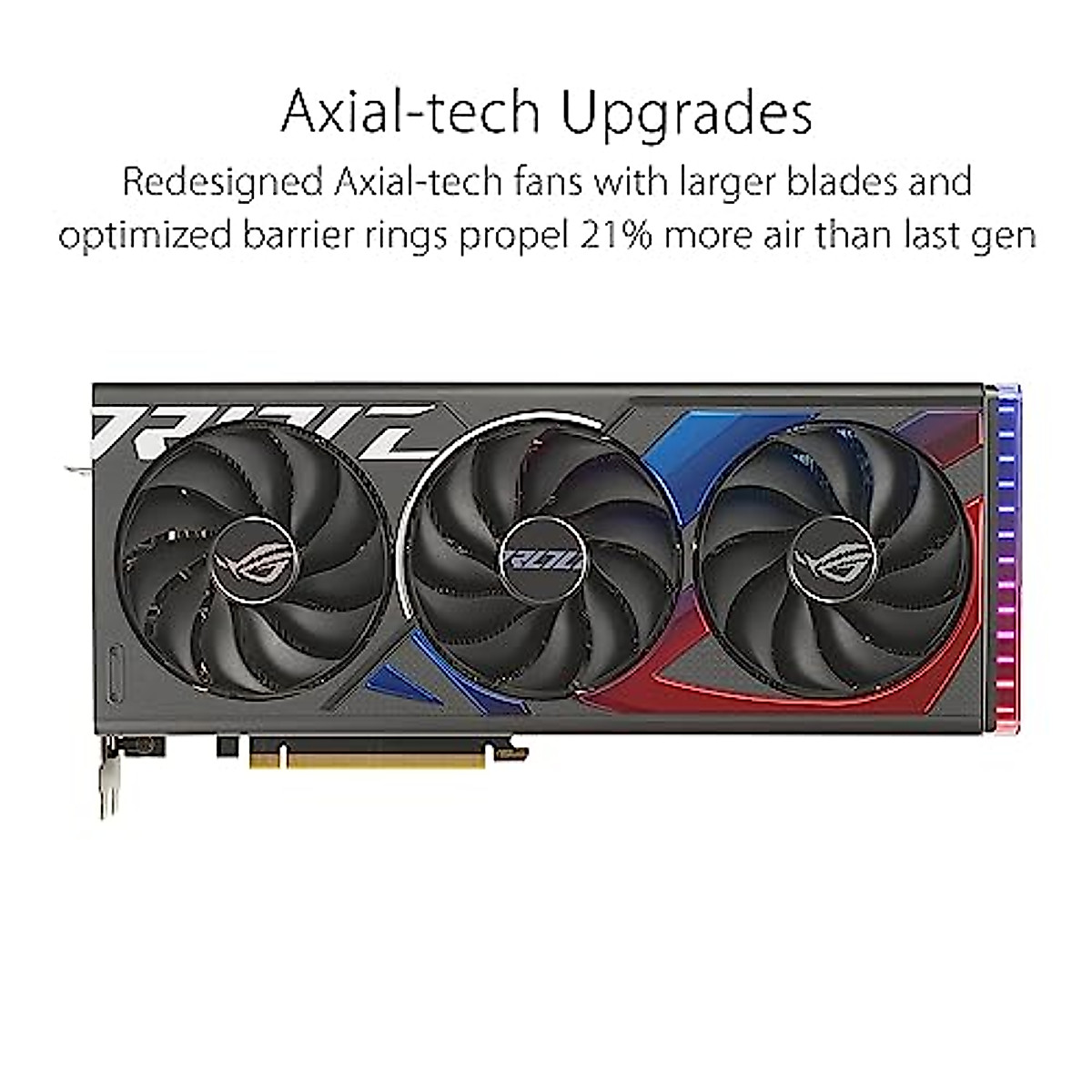 ASUS ROG Strix GeForce RTX™ 4060 Ti OC Edition Gaming Graphics Card (PCIe 4.0, 16GB GDDR6, DLSS 3, HDMI 2.1a, DisplayPort 1.4a, Aura Sync)