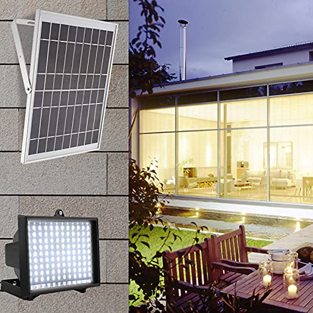 PBOHUZ Solar Light - 108 LED Solar Light for Home Garden Yard Business Sign Parking Lot